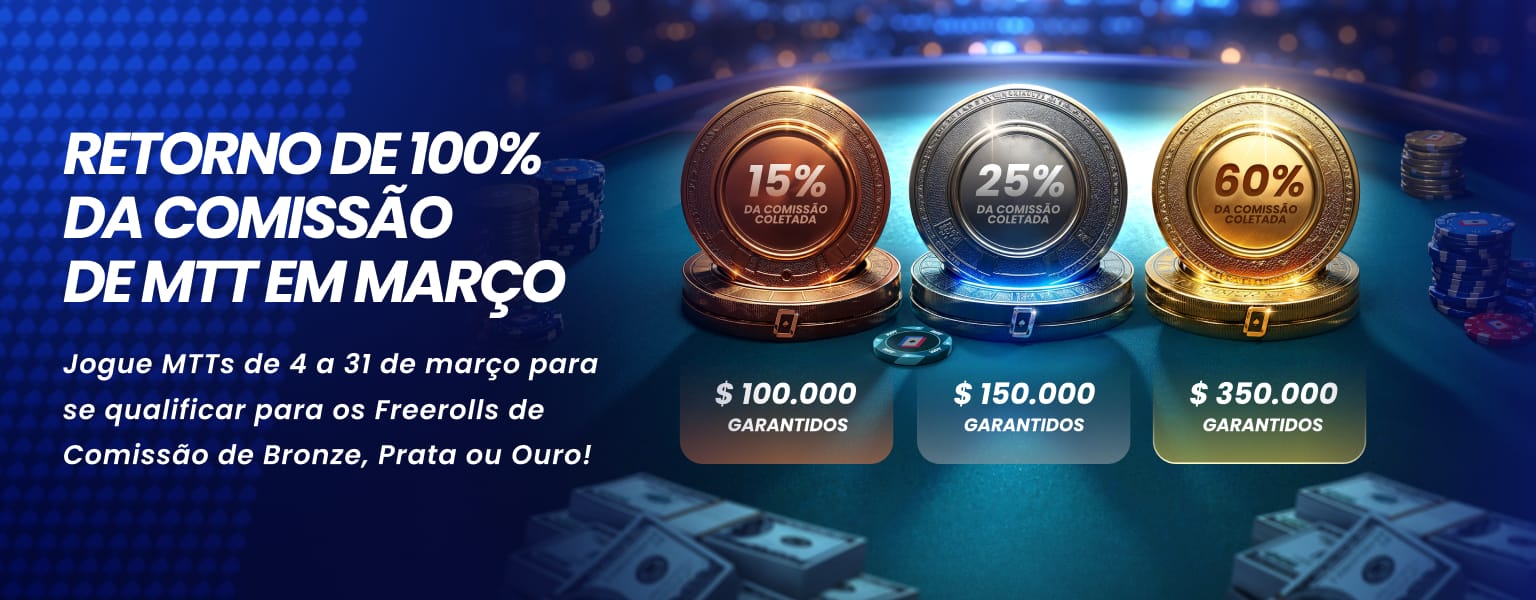 Estamos devolvendo 100% da comissão de MTT em março