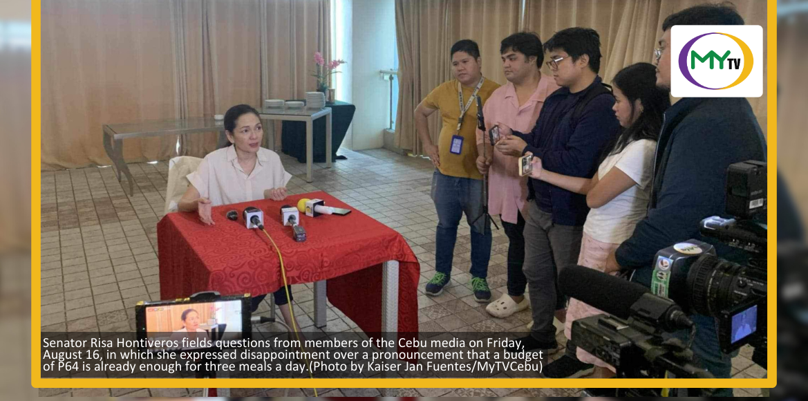 Senator Risa says P64 for 3 meals a day is not enough | MyTV Articles
