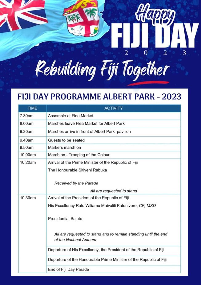 Fiji Day celebrations - Fiji Traveller