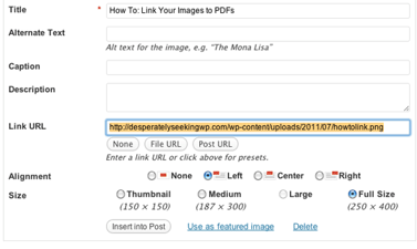 How To: Link Images to PDF files