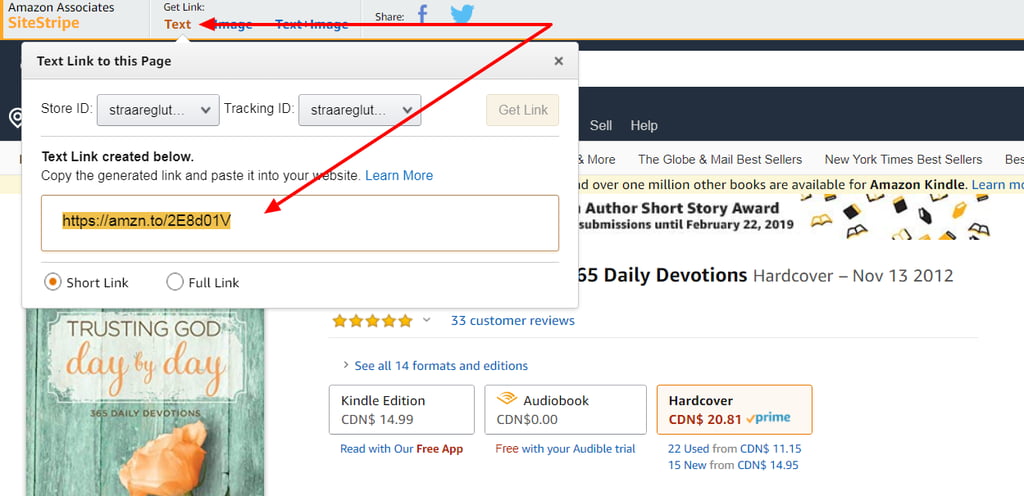 How to add Amazon Links to your WordPress Post