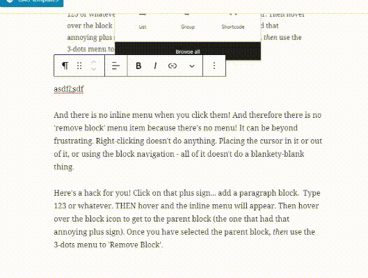 Tips & Hacks for using WordPress Block Editor - episode 1