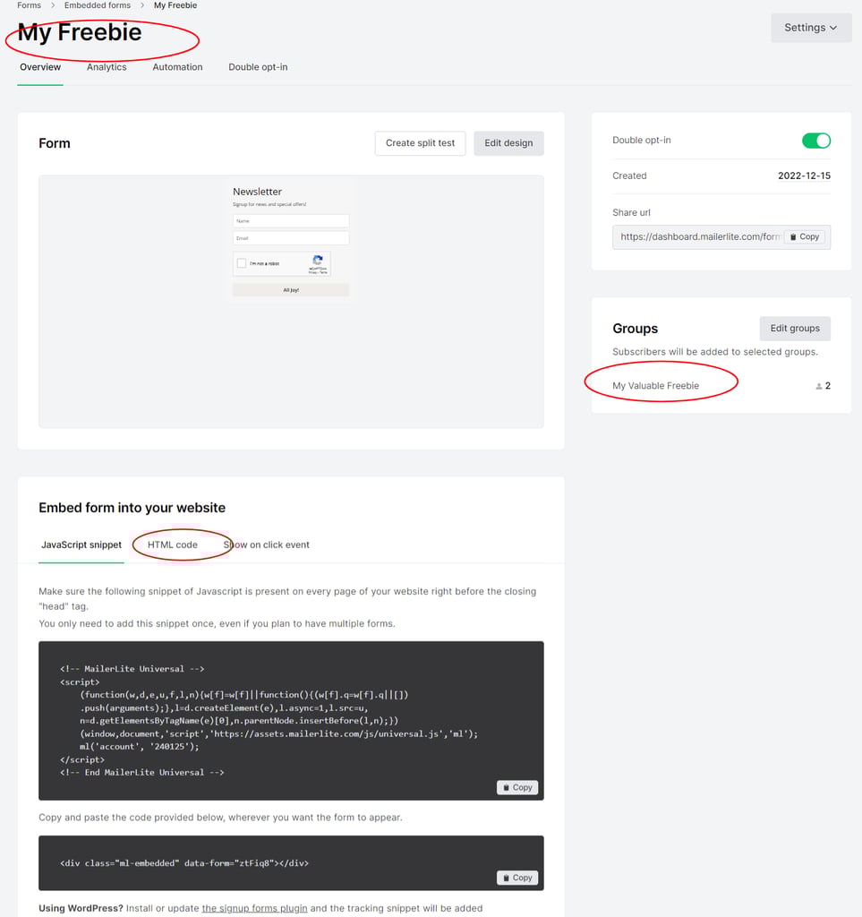 How to Add Freebie to Entice Signups to Your Email List {Demo with ...