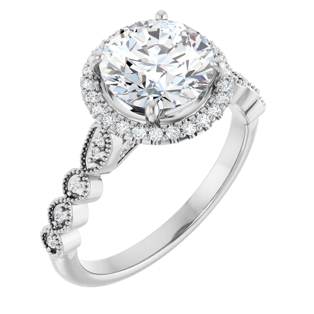 Moissanite Vintage Engagement Rings Miami Beach, FL - Venazia Jewelry