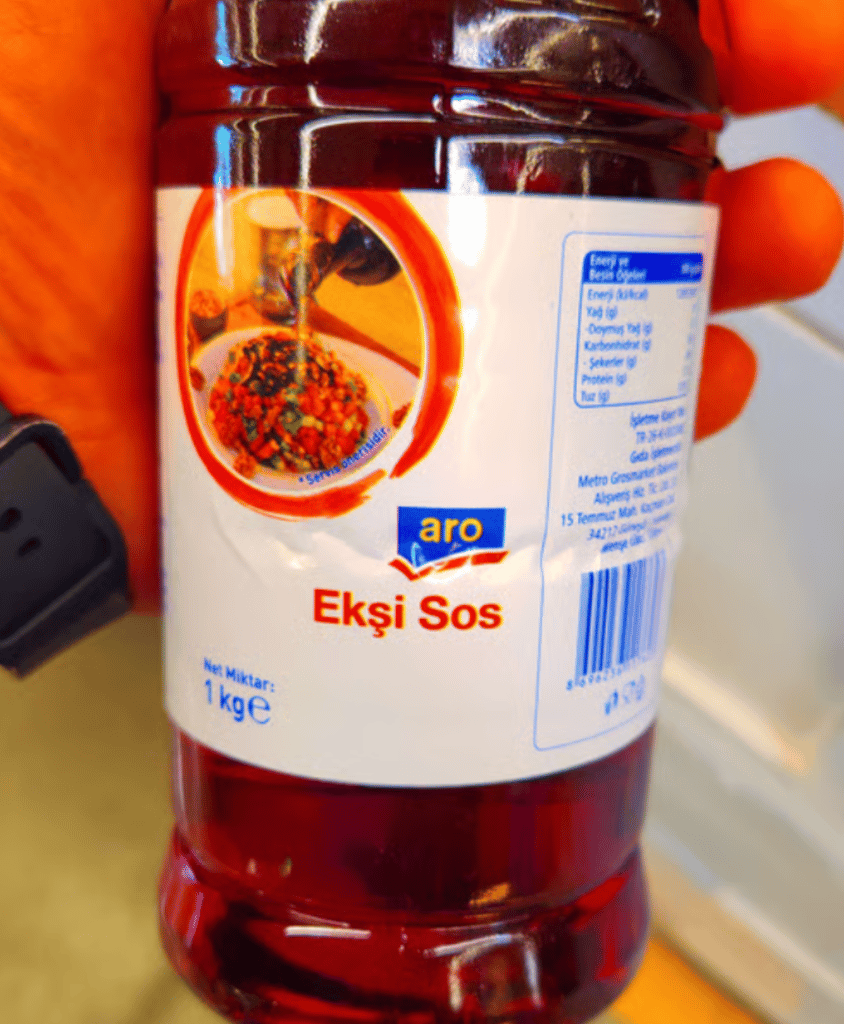Yasalanan Nar ekşili soslar yerine piyasaya sürülen ekşi sos...