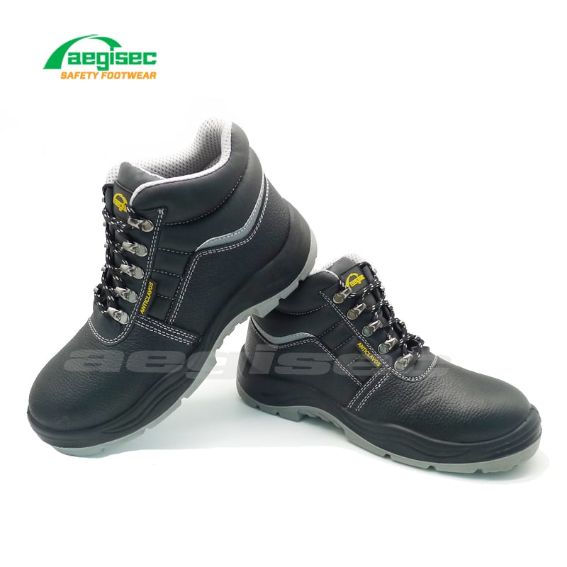 Leather construction work boots for men with steel toe S96122 | China's ...