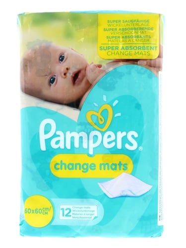 Pampers Change Mats 12's 01/22 | Pluus.se