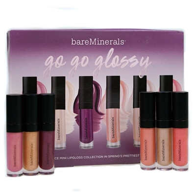 Bare Minerals Mini Lip Gloss 6' Smooth Talker, Rose Quartz, Dare Devil ...