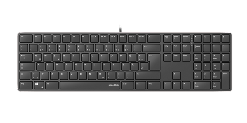 Speedlink - RIVA Slim Metal Scissor Keyboard, black - DE Layout ...