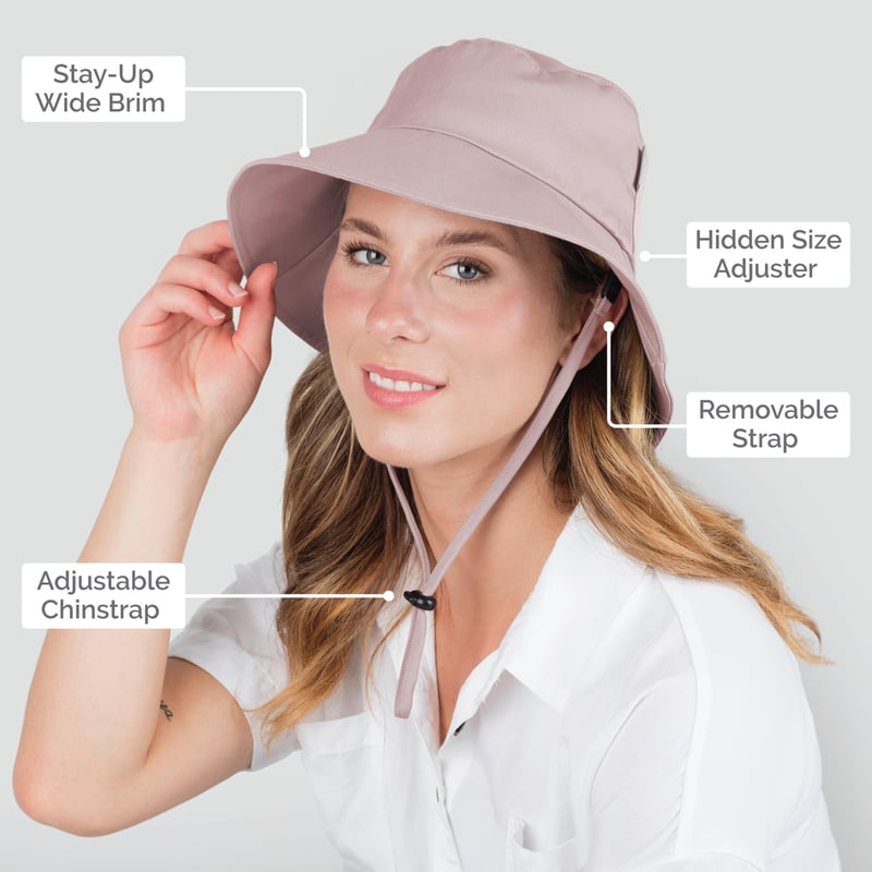Adult Juniper Bucket Hats | White Sun Hats for Women | Jan & Jul