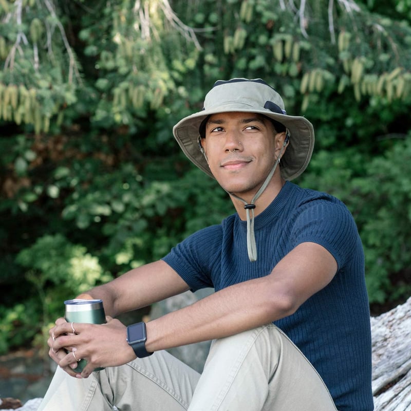 Adult Jasper Hiking Hats | Army Green | Jan & Jul