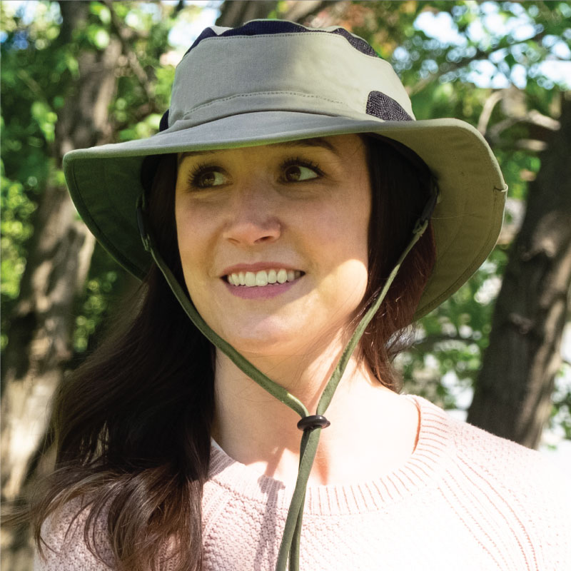 Adult Jasper Hiking Hats | Army Green | Jan & Jul