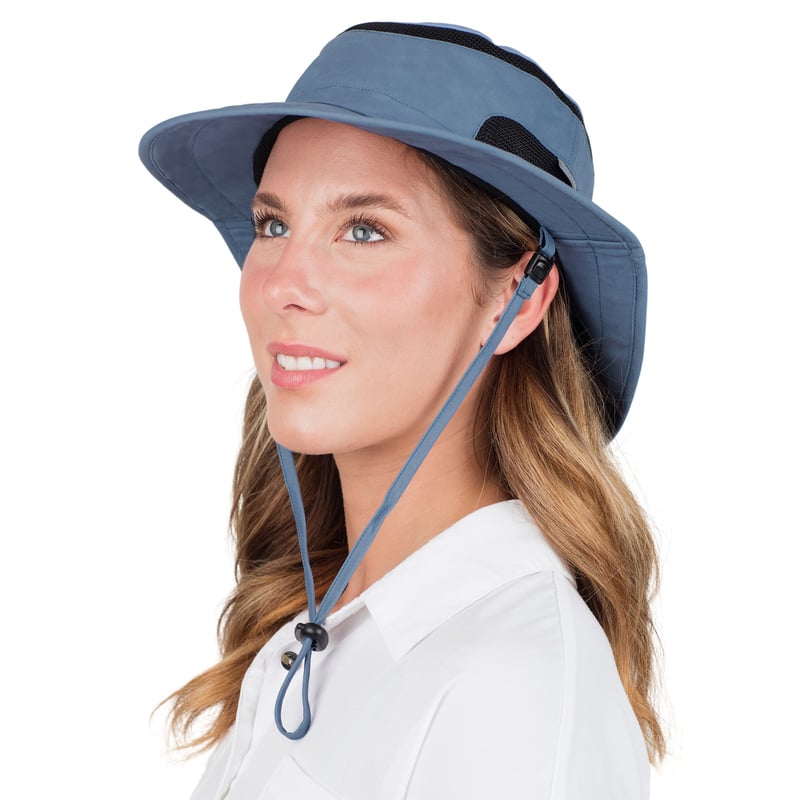 Adult Packable Hiking Hats | Dusty Blue | Jan & Jul
