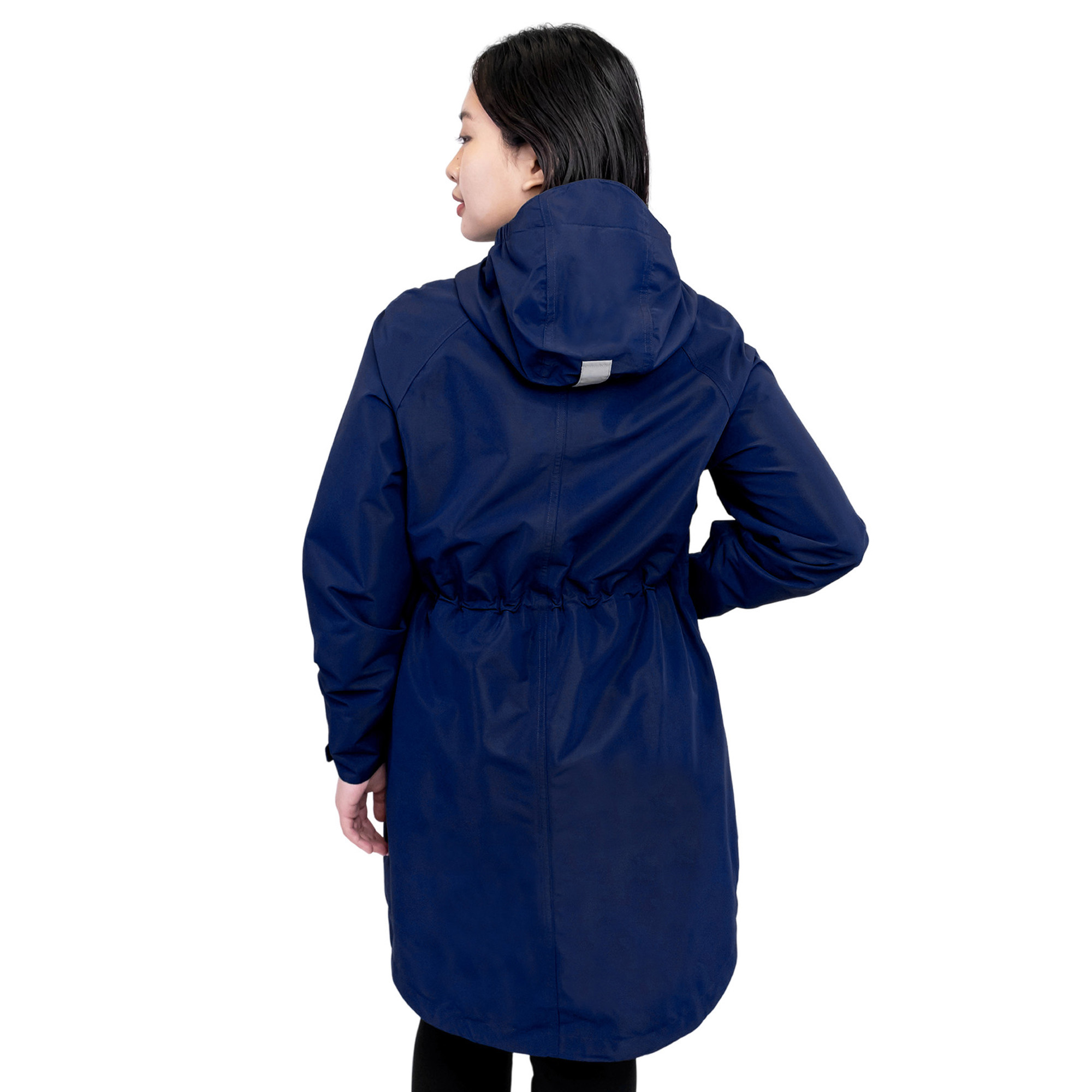 Womens Adjustable Rain Jackets | Navy Raincoat | Jan & Jul