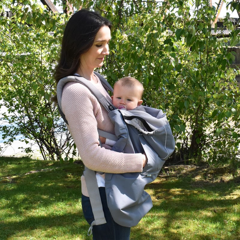 Baby Waterproof Carrier Cover | Heather Grey | Jan & Jul