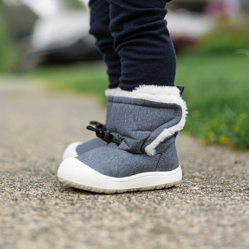 Baby Winter Boots | Heather Grey Toddler Snow Boots| Jan & Jul