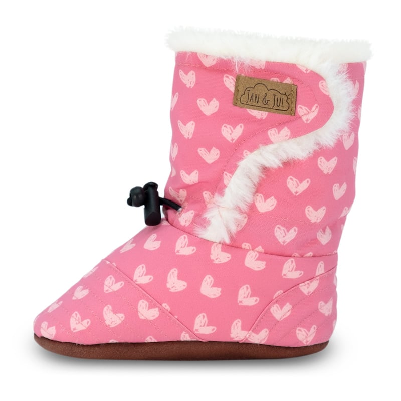 Baby Stay-Put Winter Booties | Hearts Soft Soles | Jan & Jul