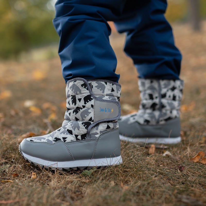 Kids Tall Puffy Winter Boots | Bear Snow Boots | Jan & Jul