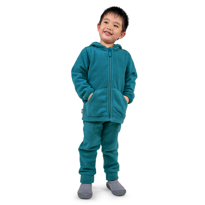 Kids Fleece Jacket | Blue Spruce for Toddlers | Jan & Jul