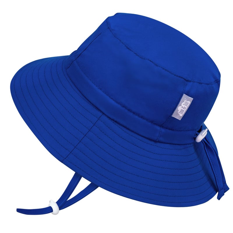 Kids Water Repellent Bucket Hats | Marine Blue | Jan & Jul