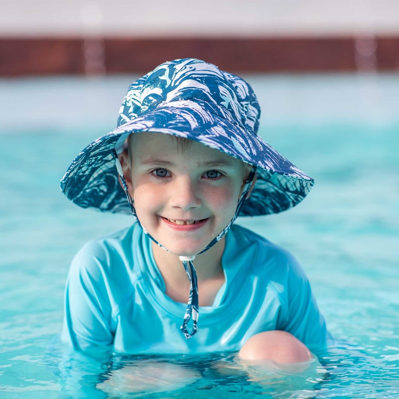 Kids Water Repellent Bucket Hats | Wave Rider | Jan & Jul