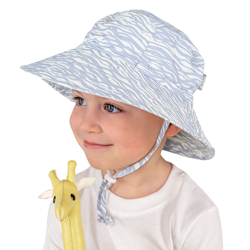 Kids Water Repellent Bucket Hats | Waves | Jan & Jul