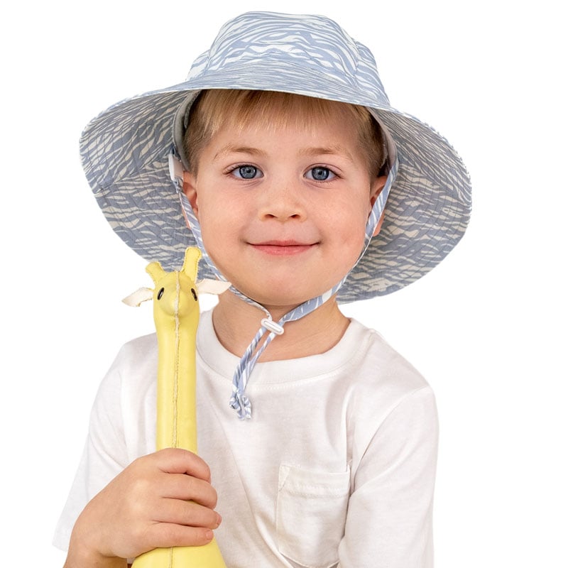 Kids Water Repellent Bucket Hats | Waves | Jan & Jul