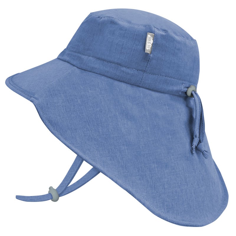 Kids Water Repellent Xplorer Hats | Blue with Blue Trim