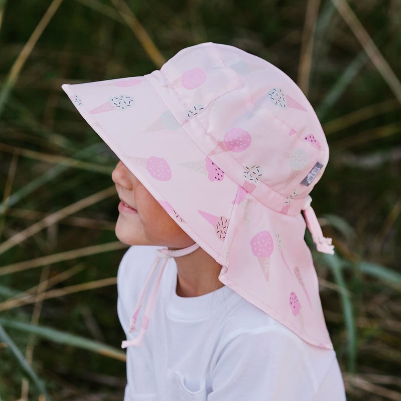 Kids Water Repellent Xplorer Hats | Pink Ice Cream | Jan & Jul