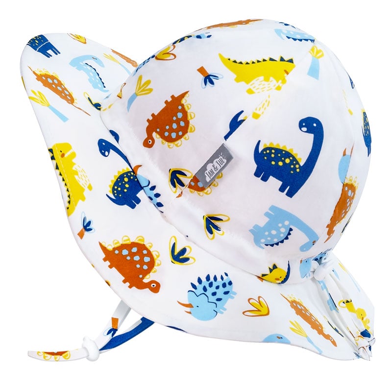 Kids Cotton Floppy Hats | Dino Kids 50+ UPF | Jan & Jul