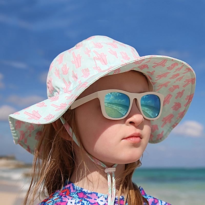 Kids Cotton Floppy Hats | Dino 50+ UPF | Jan & Jul