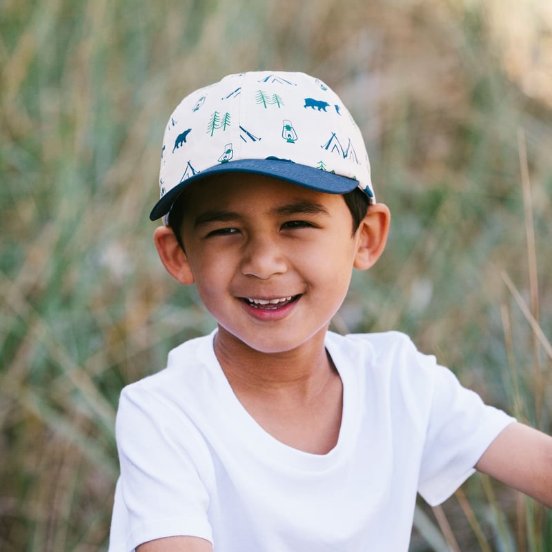 Kids Lite Baseball Caps | Bear Camp Hat for Toddlers | Jan & Jul