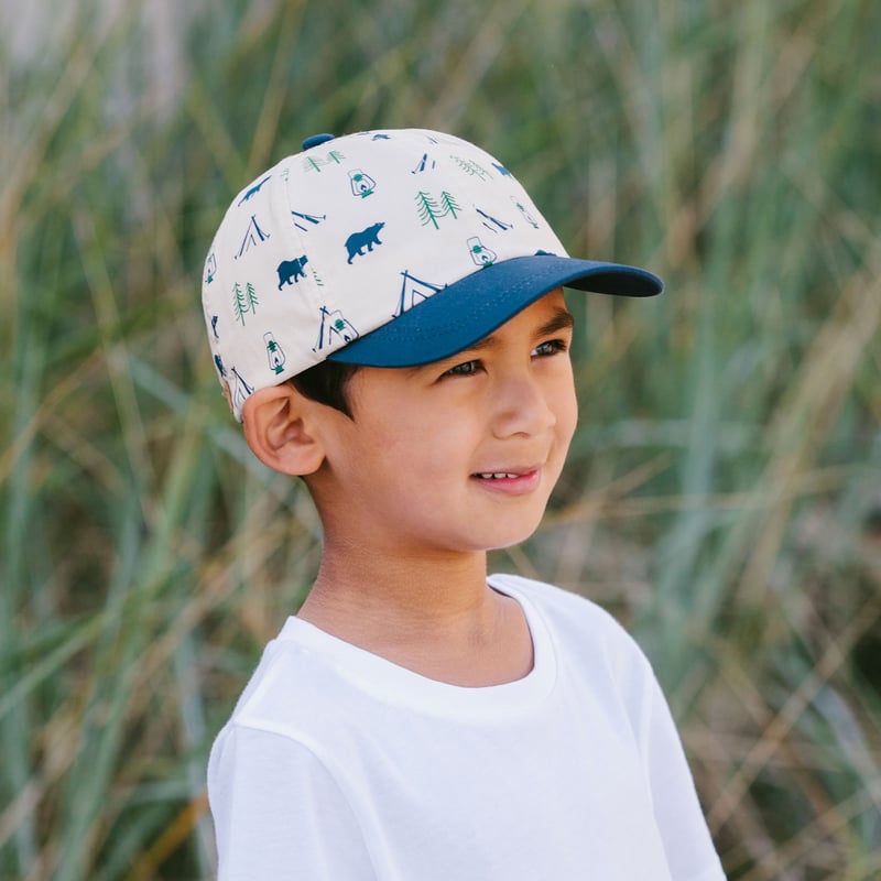 Kids Lite Baseball Caps | Bear Camp Hat for Toddlers | Jan & Jul