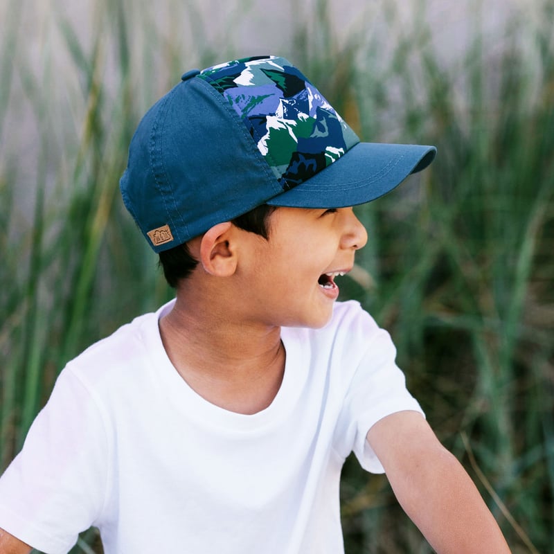 Kids UV Baseball Caps | Mountains Snapback | Jan & Jul