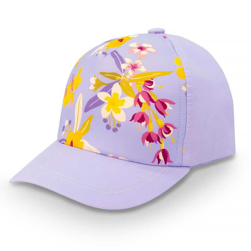 Kids UV Baseball Caps | Tropical Bloom Snapback | Jan & Jul