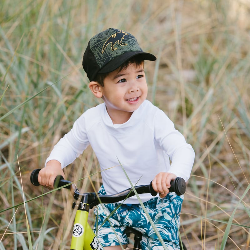 Kids UV Baseball Caps | T-Rex UPF50+ Snapback | Jan & Jul