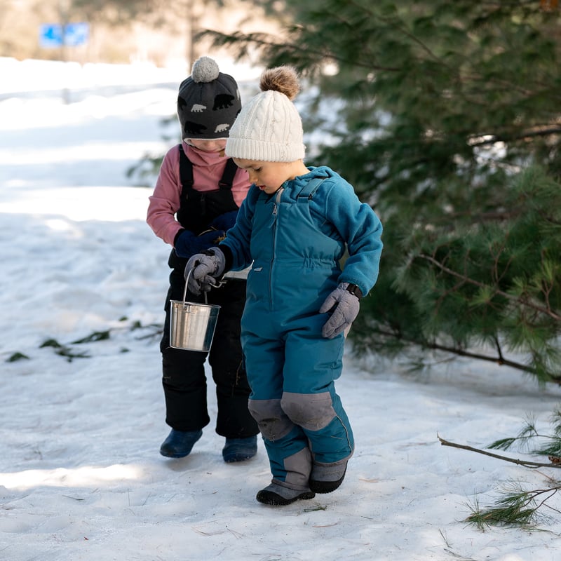 Kids Snow Overalls | Deep Blue Snow Bibs | Jan & Jul