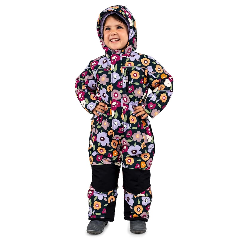 Kids Waterproof Snowsuit | Winter Flowers for Toddlers | Jan & Jul