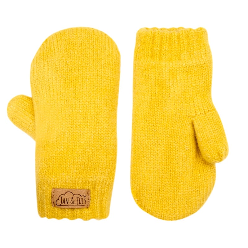 Kids Knit Mittens | Mustard for Babies & Toddlers | Jan & Jul