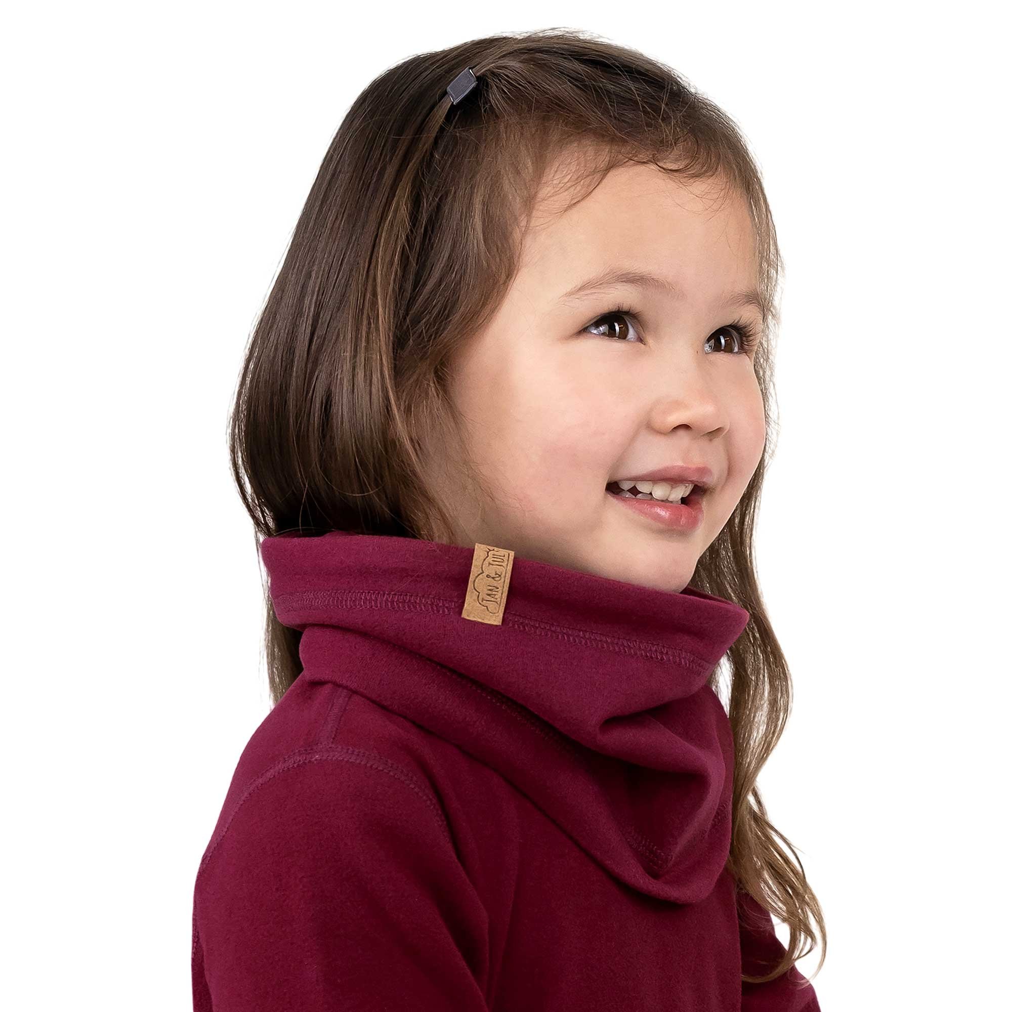 Kids Thermal Neck Warmer | Mulberry, Toddler Neck Gaiter | Jan & Jul