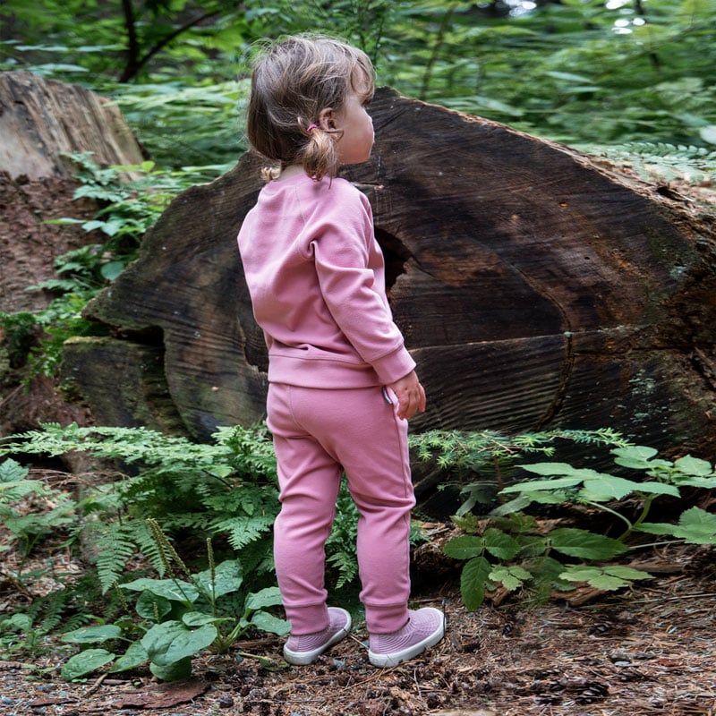 Kids Base Layer Set | Dusty Rose Thermals for Toddlers | Jan & Jul