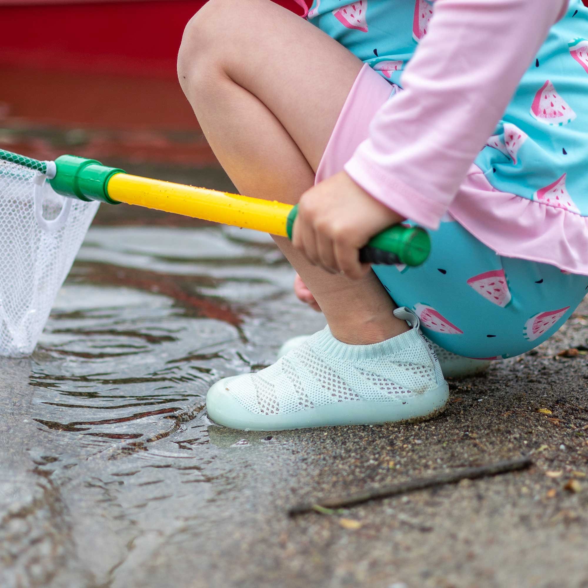 Kids Jelly Jumper Flow Shoes | Grey | Jan & Jul