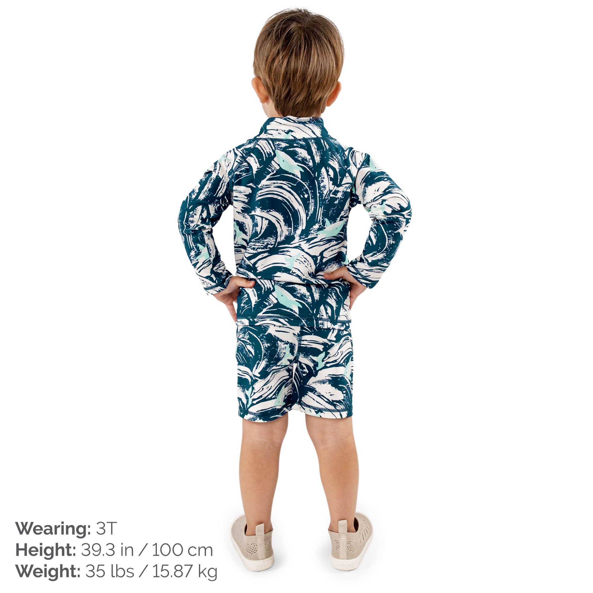 Kids UV Rashguard Set | Wave Rider 2-Piece Swimsuit | Jan & Jul