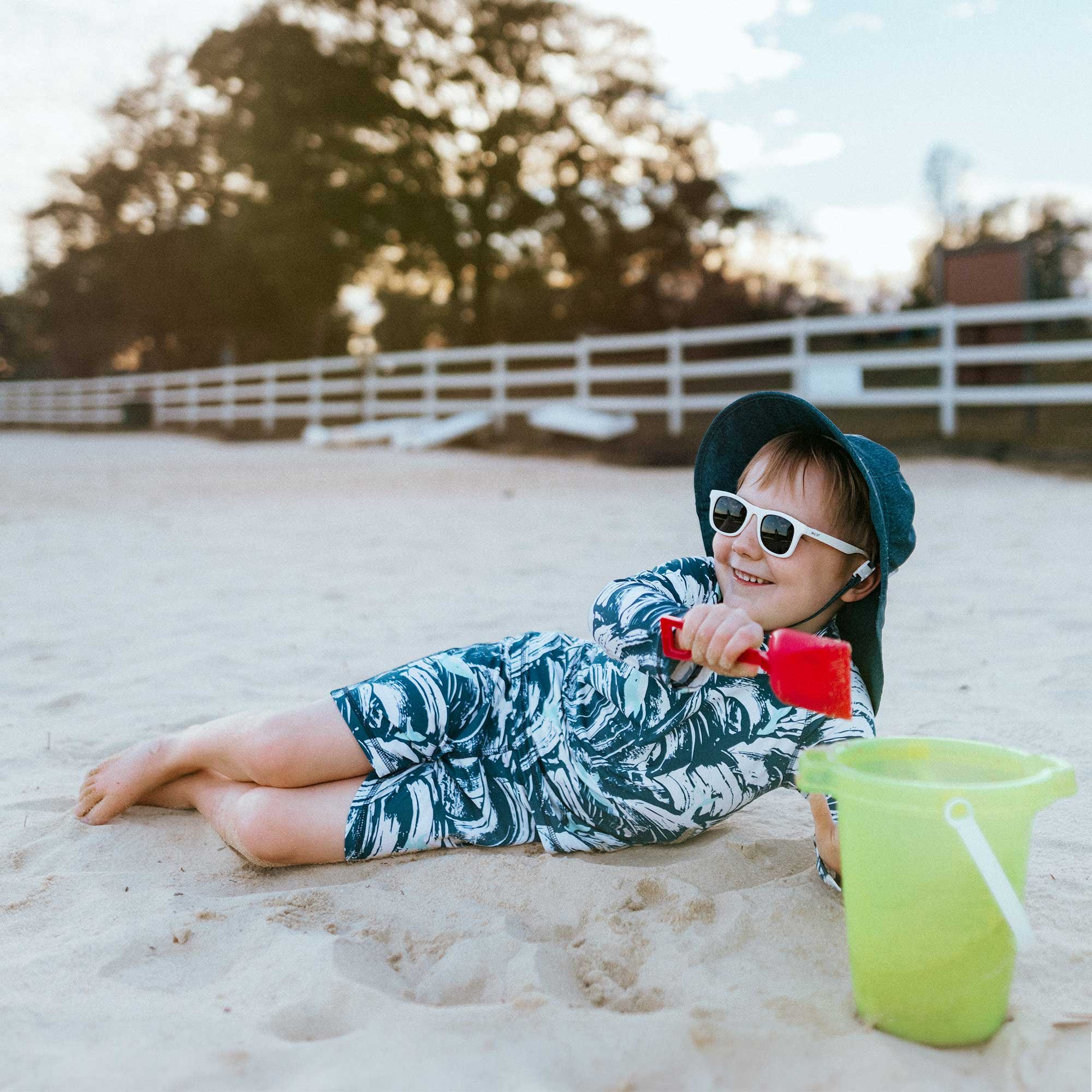 Kids UV Rashguard Set | Wave Rider 2-Piece Swimsuit | Jan & Jul