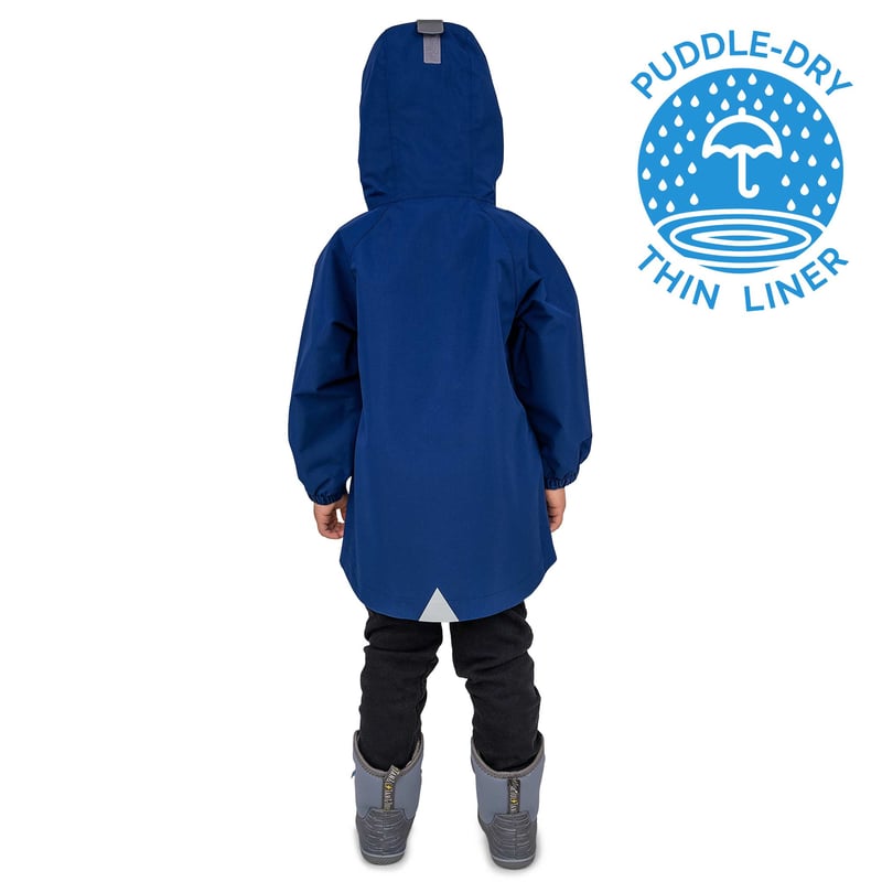 Kids Shell Jacket | Nebula Blue, Waterproof Raincoat | Jan & Jul