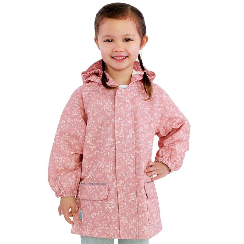 Kids Shell Jacket | Prairie Flowers Waterproof Raincoat | Jan & Jul