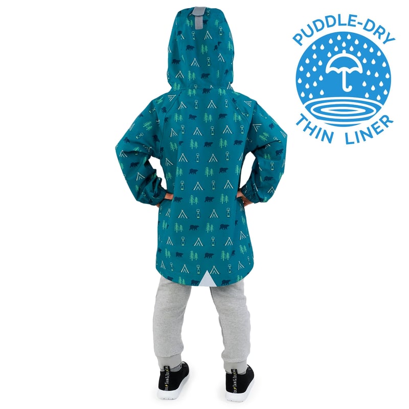 Kids Shell Jacket | Summer Camp Waterproof Raincoat | Jan & Jul