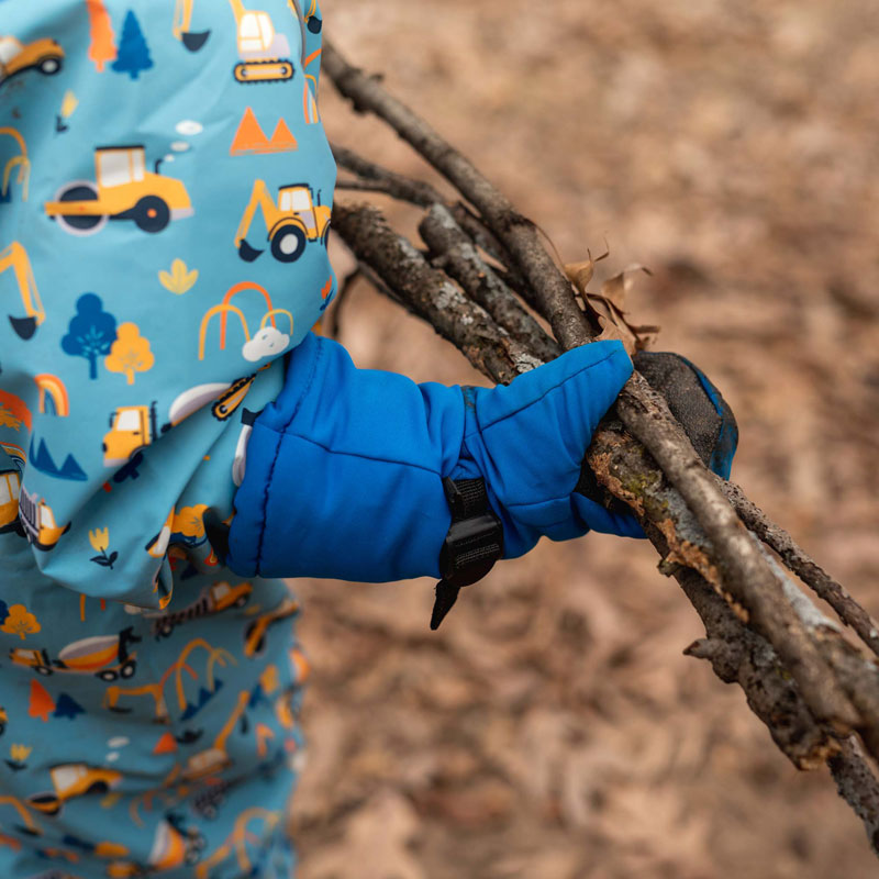 Kids Waterproof Mittens | Blue Snow Mitts | Jan & Jul