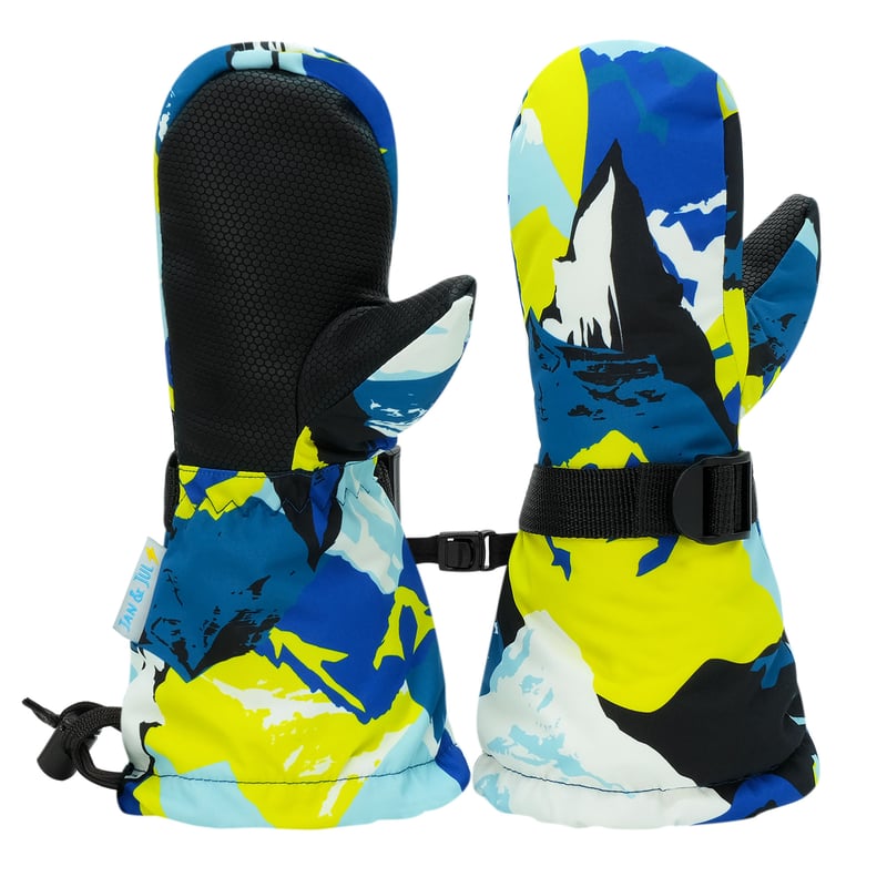 Kids Waterproof Mittens | Neon Peaks Snow Mitts | Jan & Jul
