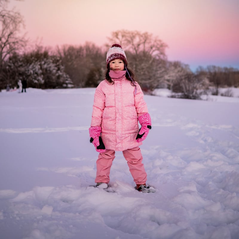 Kids Fleece Lined Rain Pants | Dusty Pink for Toddlers | Jan & Jul